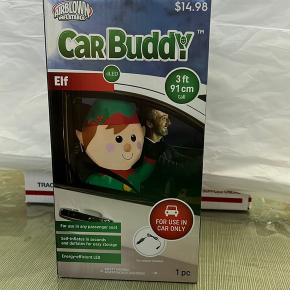 Holiday | Nib Elf Airblown Inflatable Christmas Car Buddy Led | Poshmark